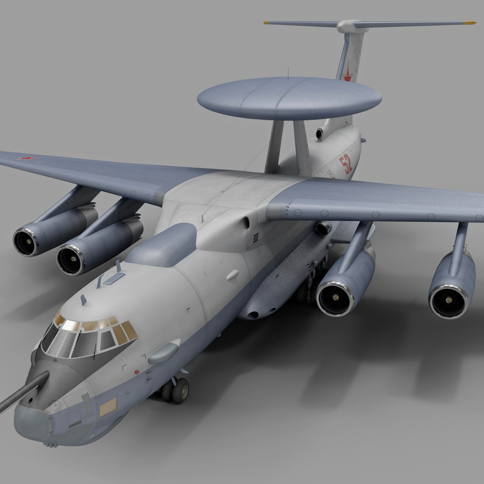 3d airborne control beriev a-50