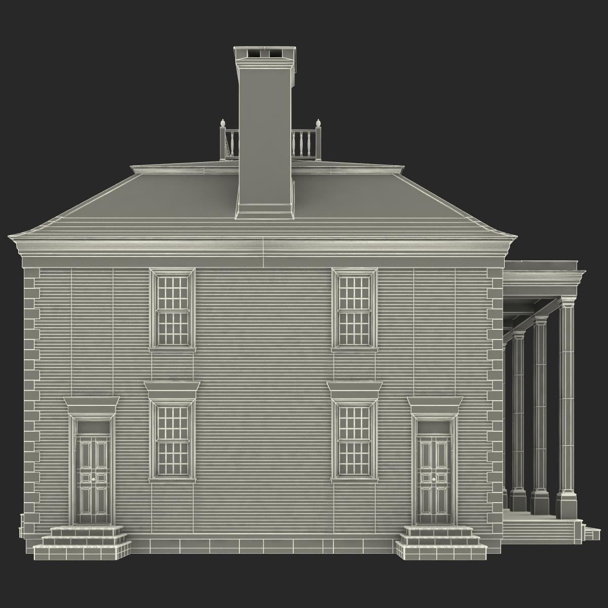 3dsmax georgian house