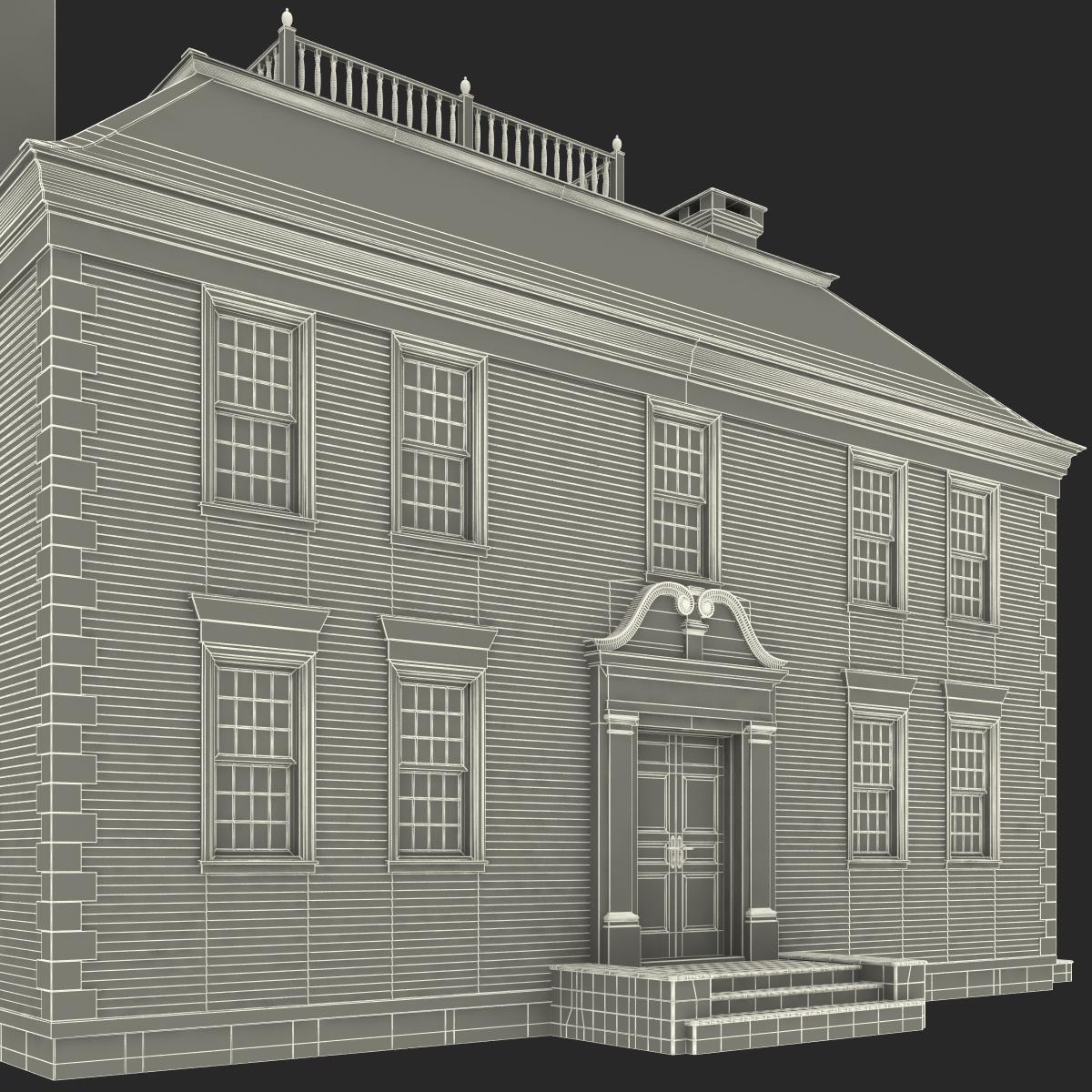 3dsmax georgian house