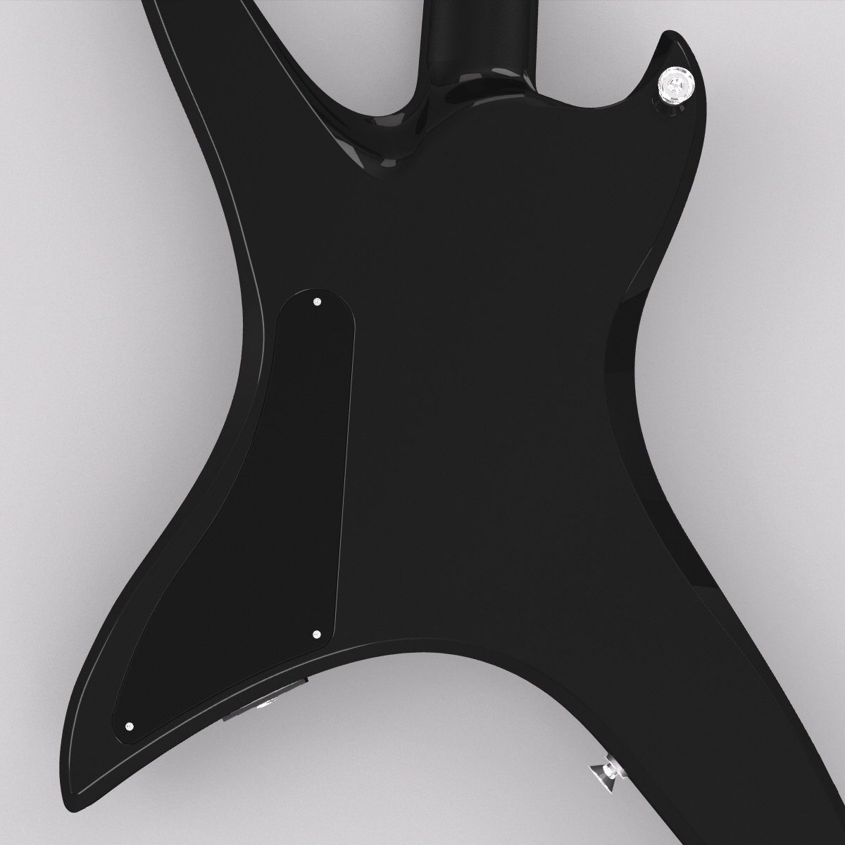 3d model bc rich stealth guitar