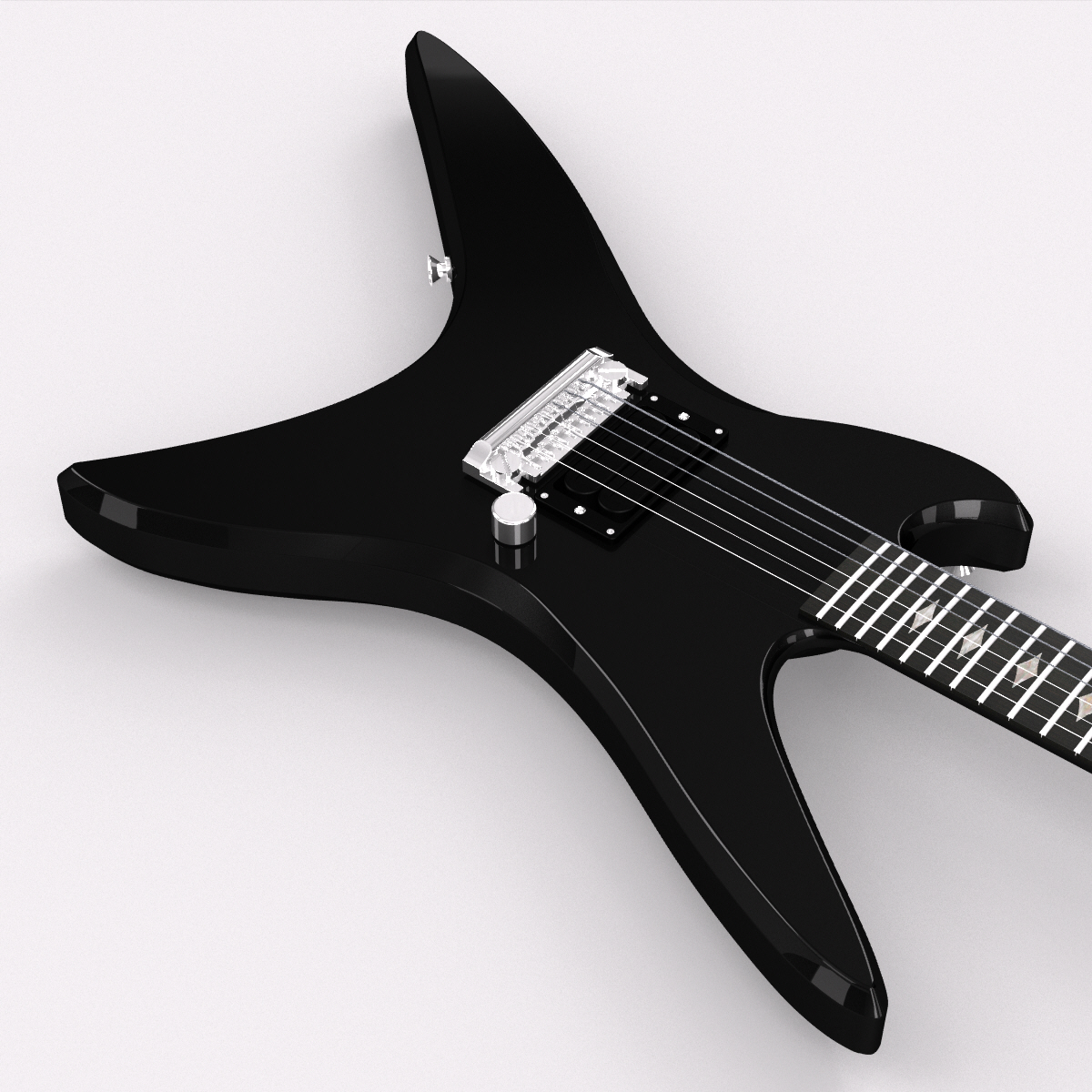 3d model bc rich stealth guitar