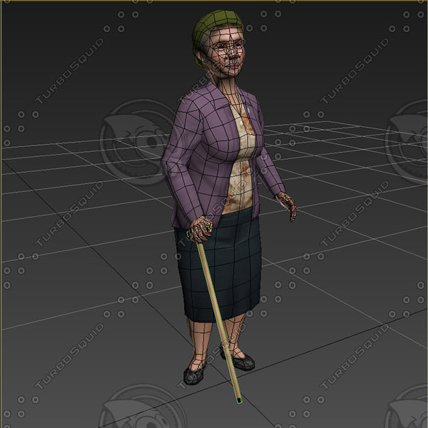 grandmother gran 3d max