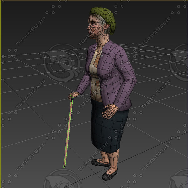 grandmother gran 3d max