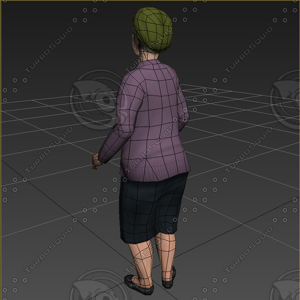 grandmother gran 3d max
