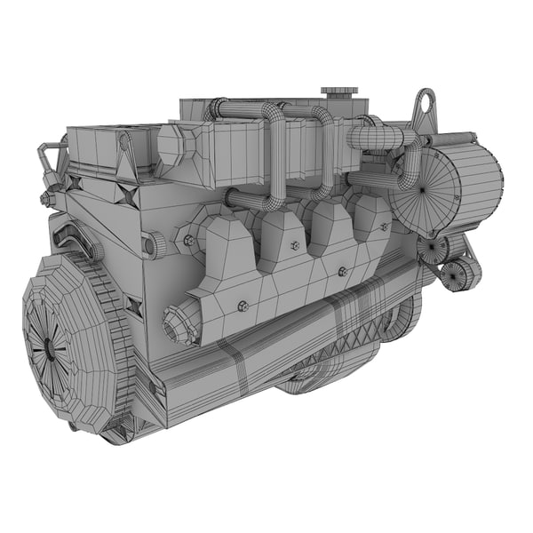 engine cummins 3d model