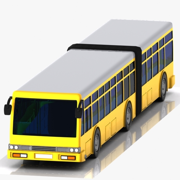 cartoon bus metrobus 3d max