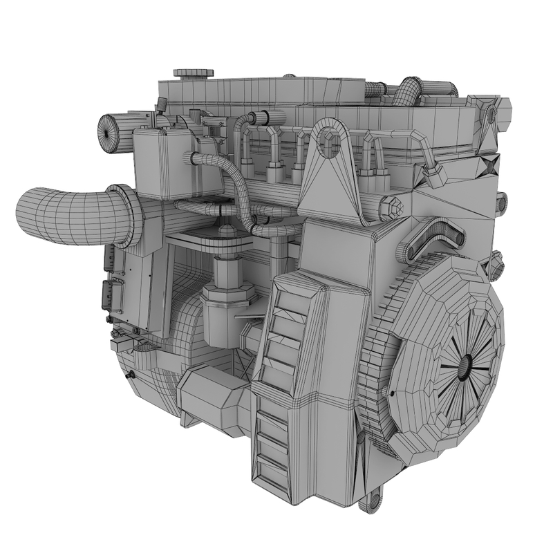 engine cummins 3d model
