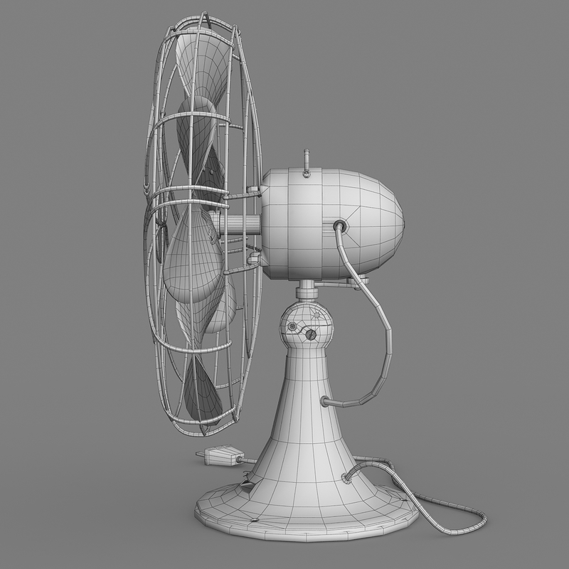 3d model fan