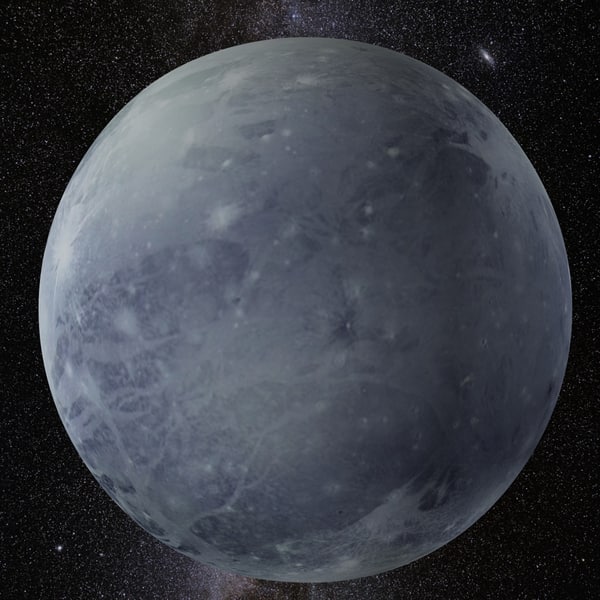 3d pluto planet model