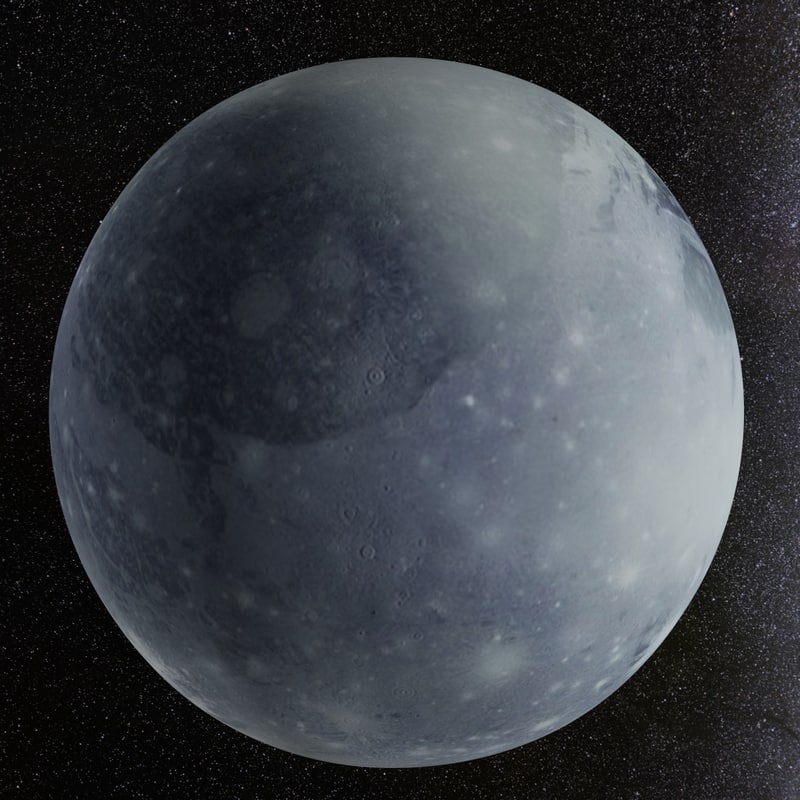 3d pluto planet model