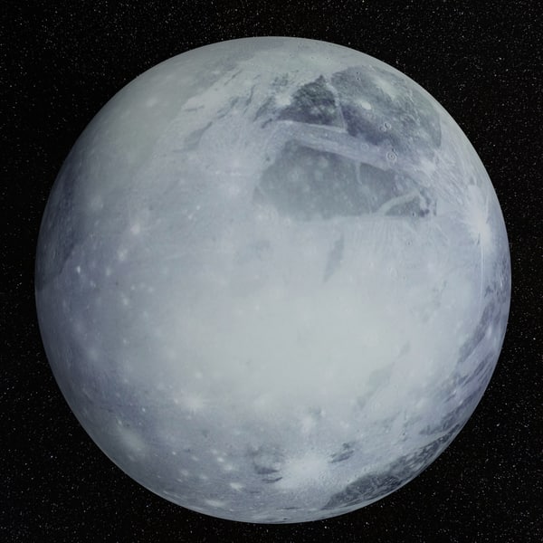 3d pluto planet model