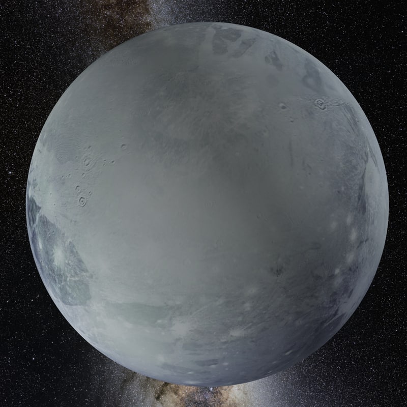3d pluto planet model