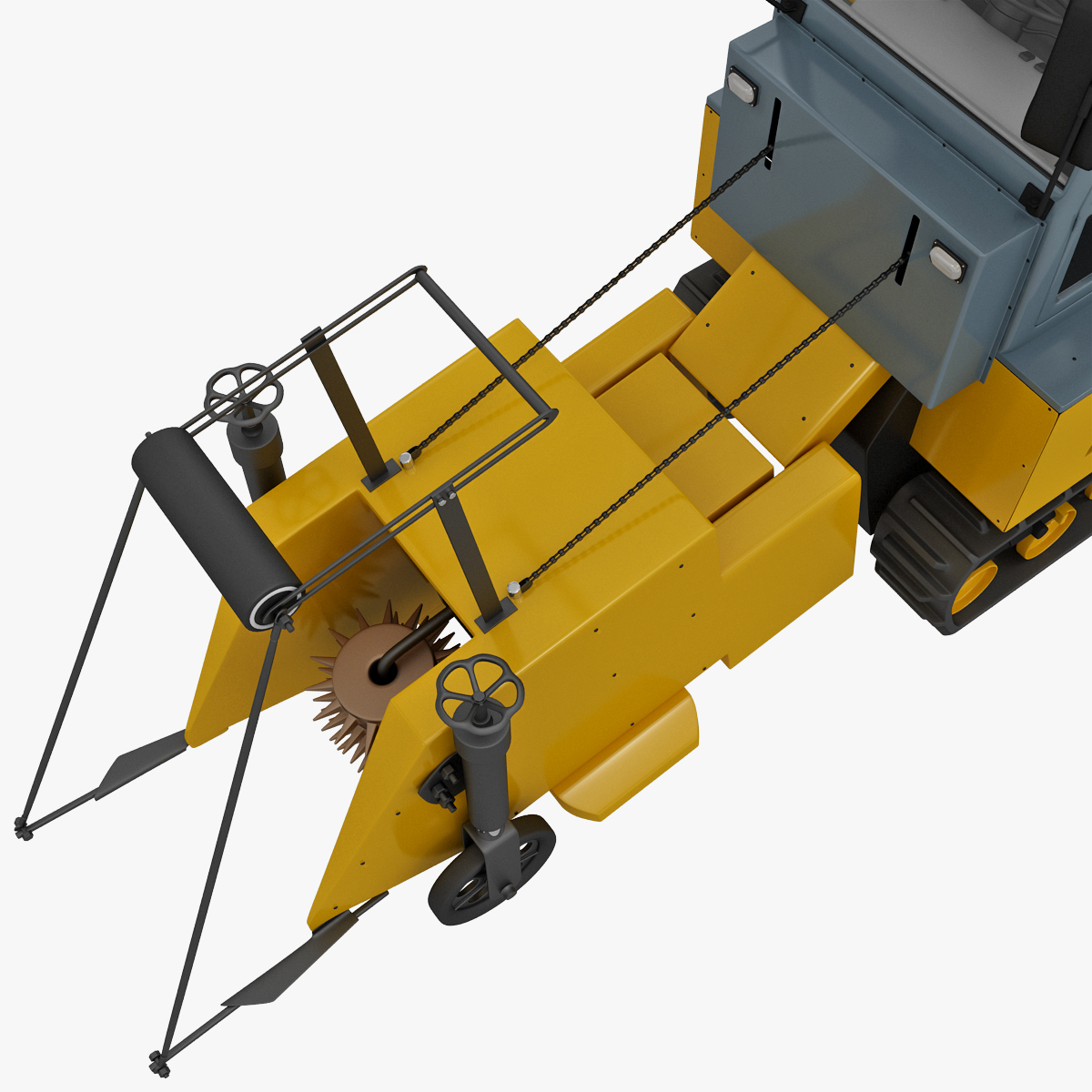 sugar cane harvester 3d lwo