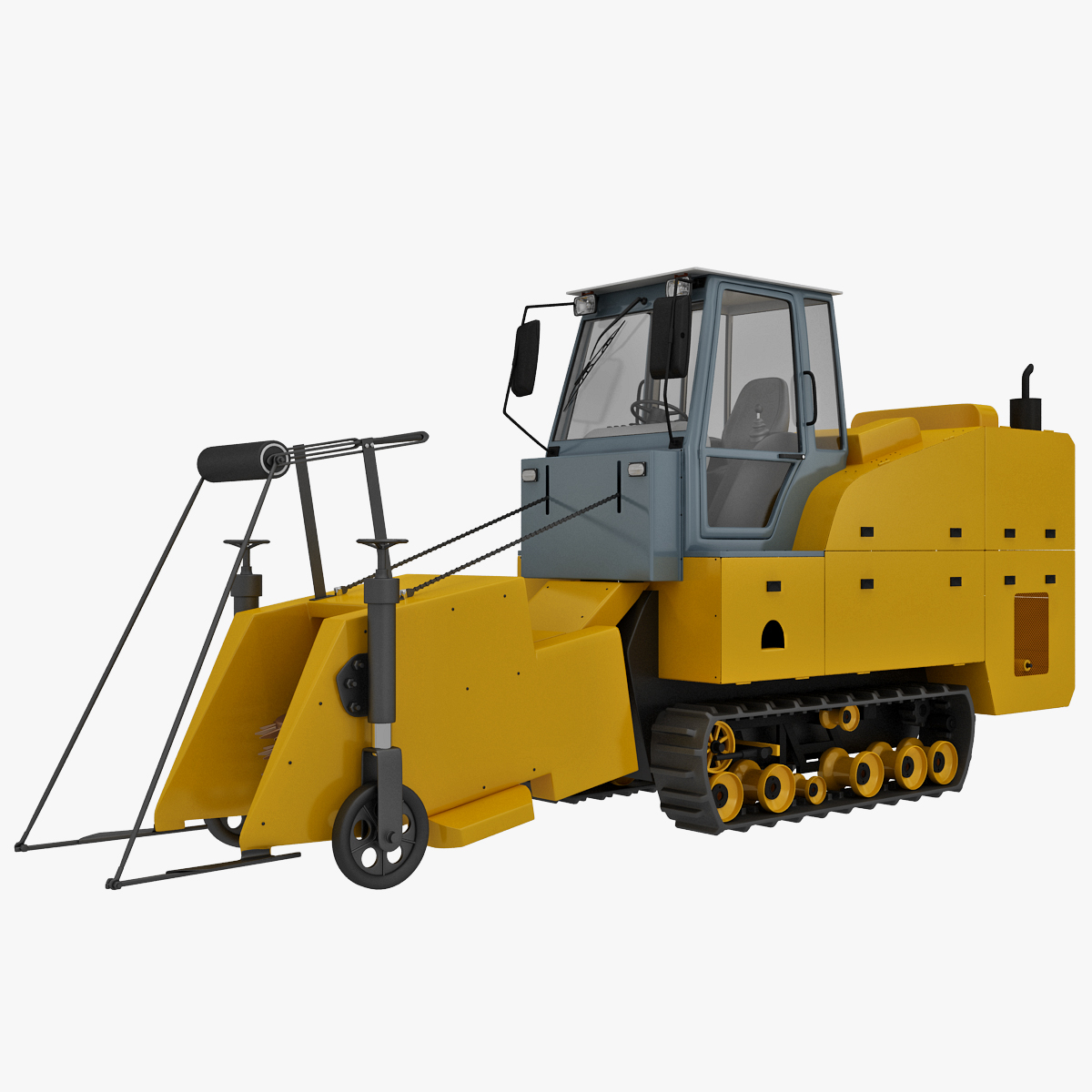 sugar cane harvester 3d lwo