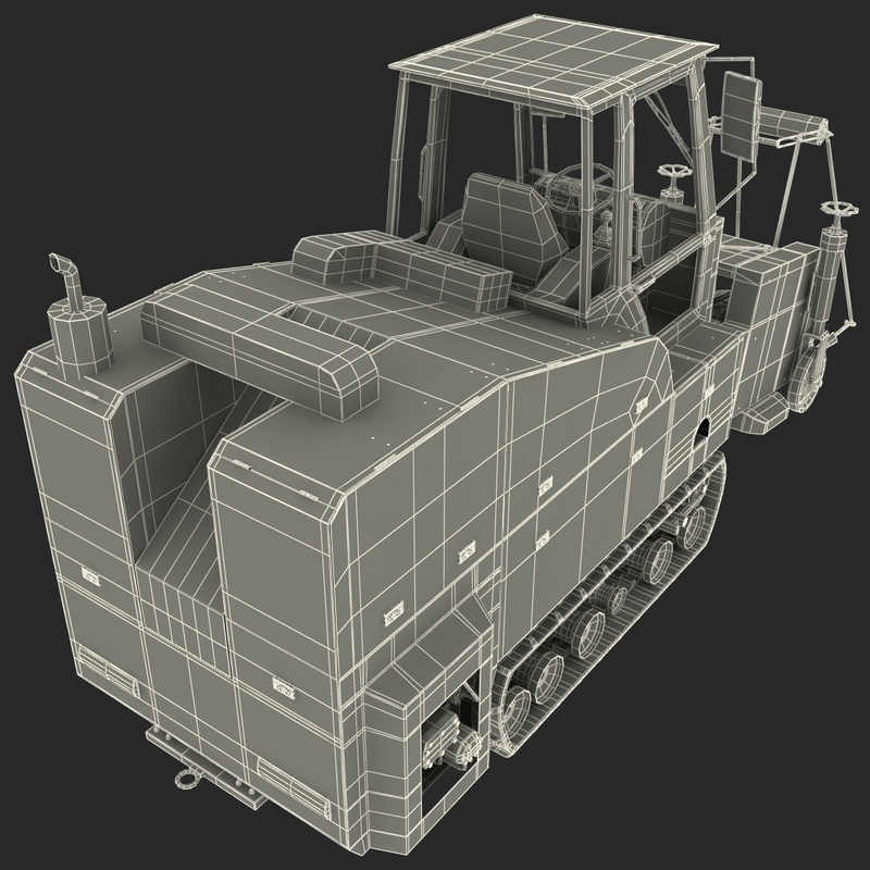 sugar cane harvester 3d lwo