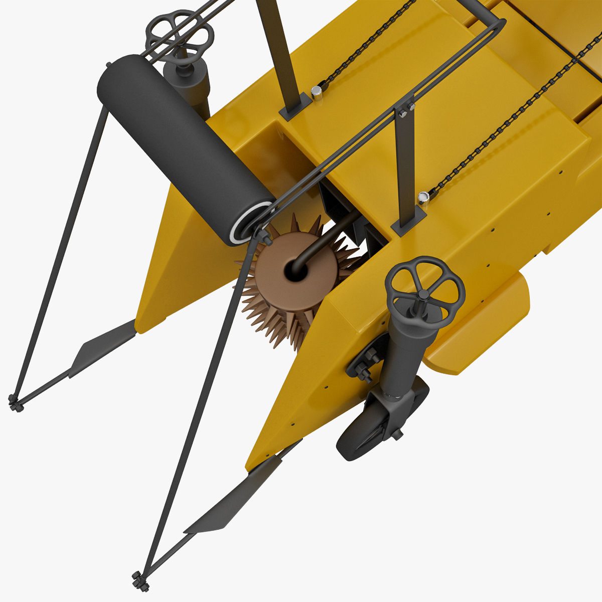 sugar cane harvester 3d lwo