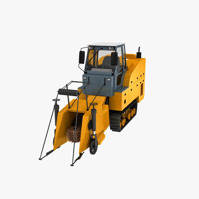 sugar cane harvester 3d lwo