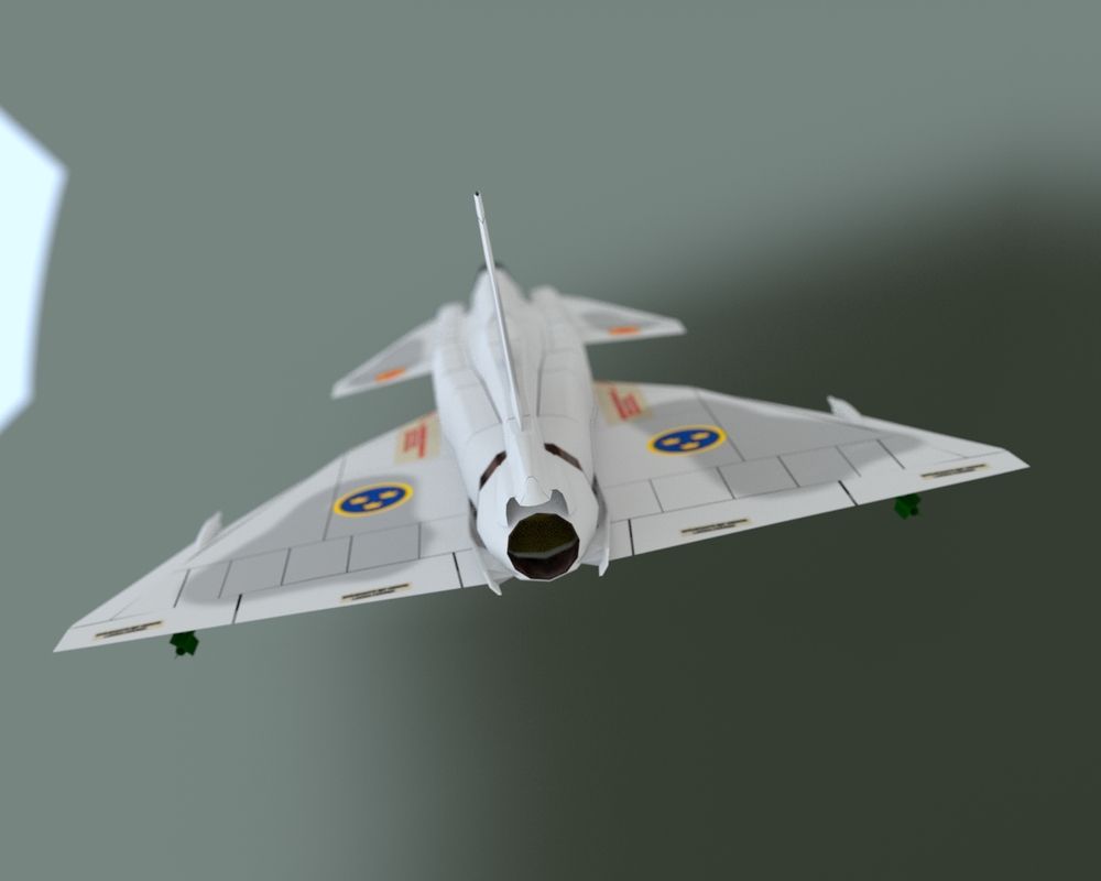 3d saab viggen model