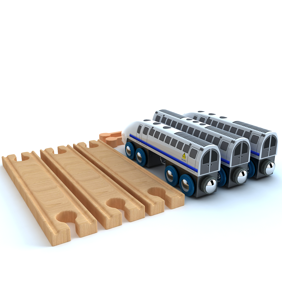 3d model kids train toys