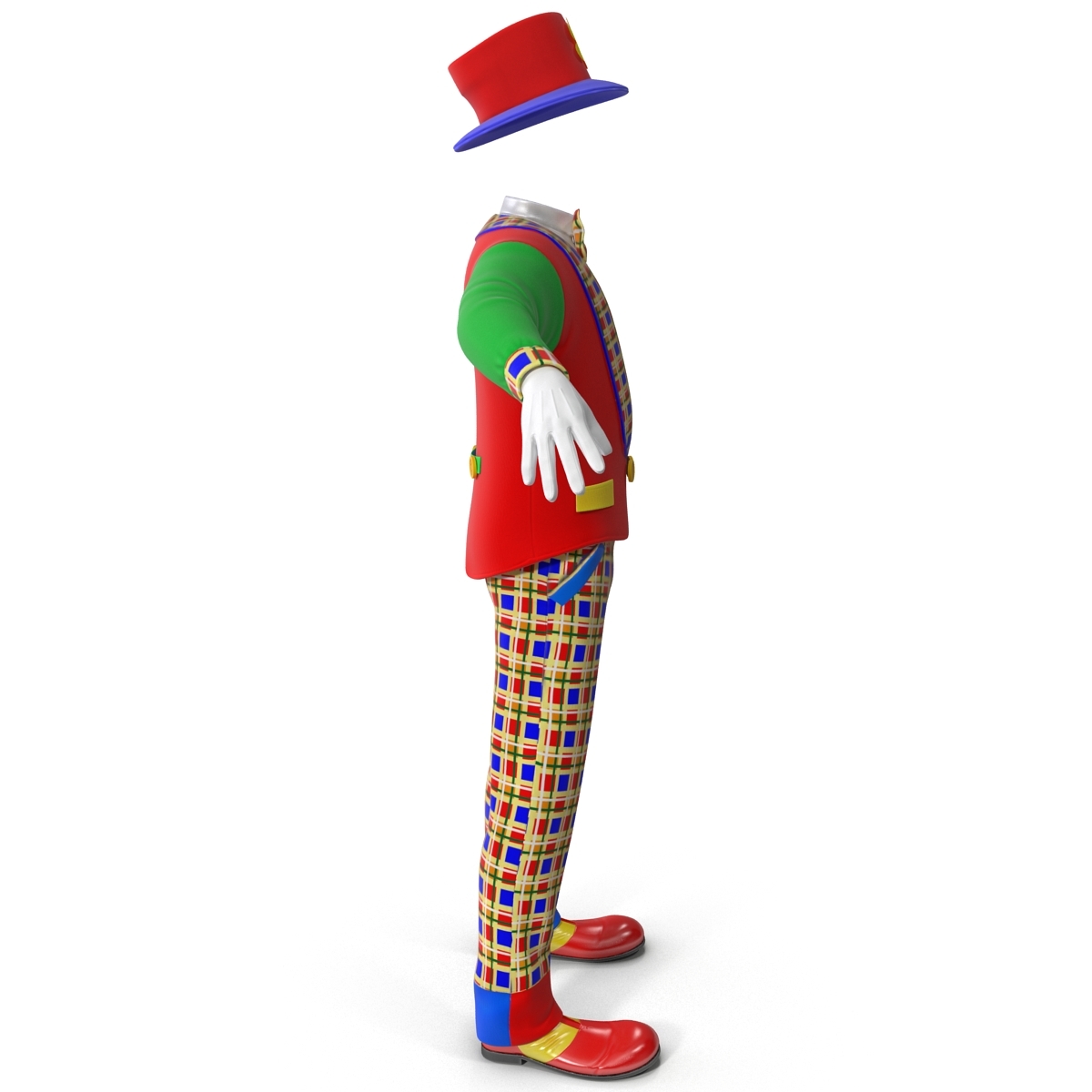3d model clown clothes