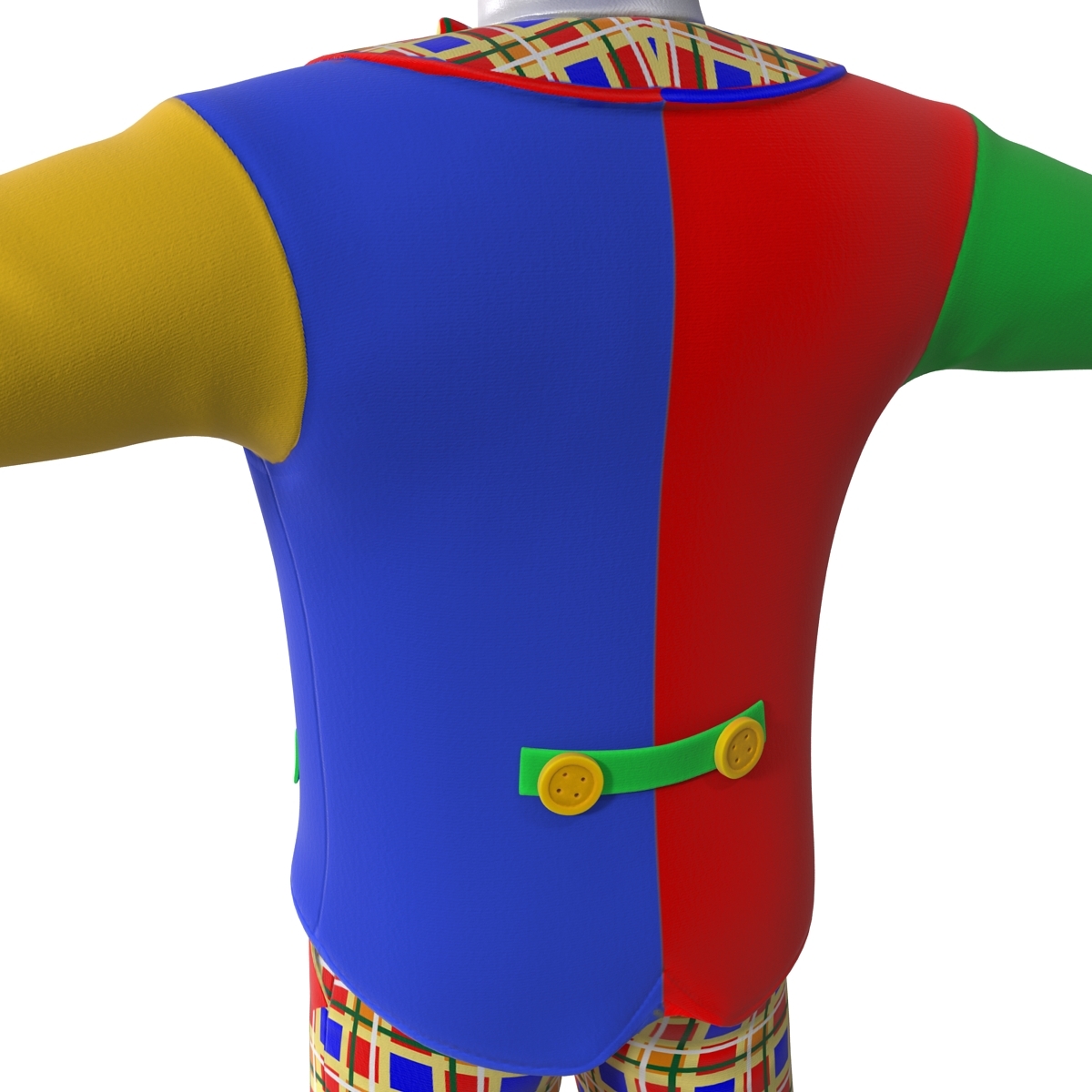 3d model clown clothes