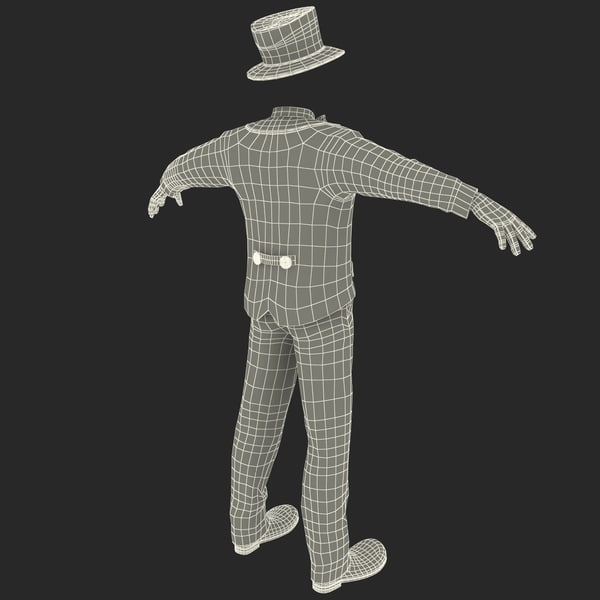3d model clown clothes