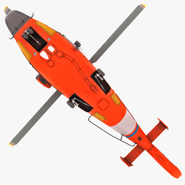 3d model search rescue helicopter eurocopter