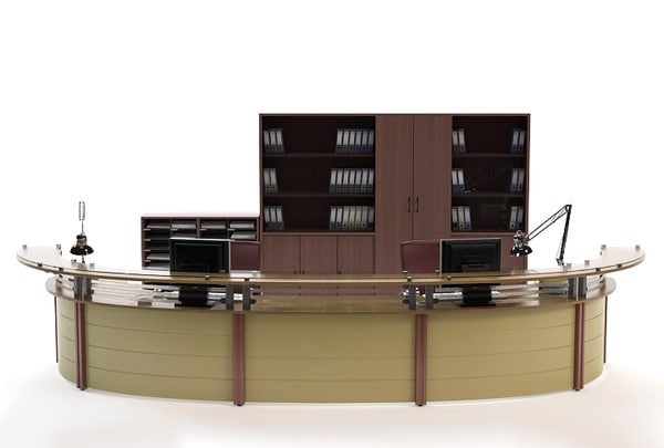 max reception desk bank