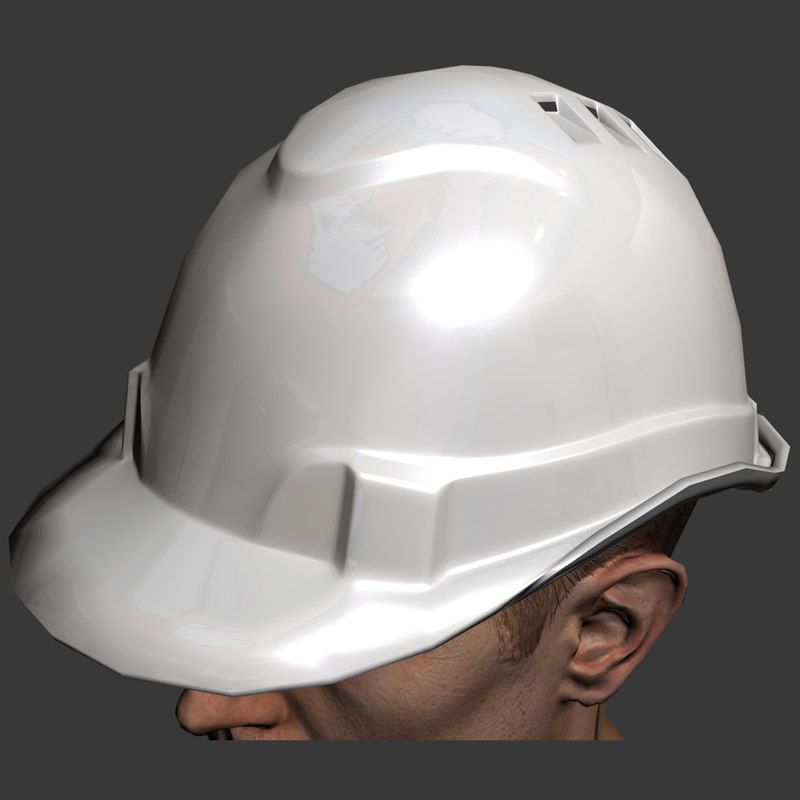 3d hard hat safety model