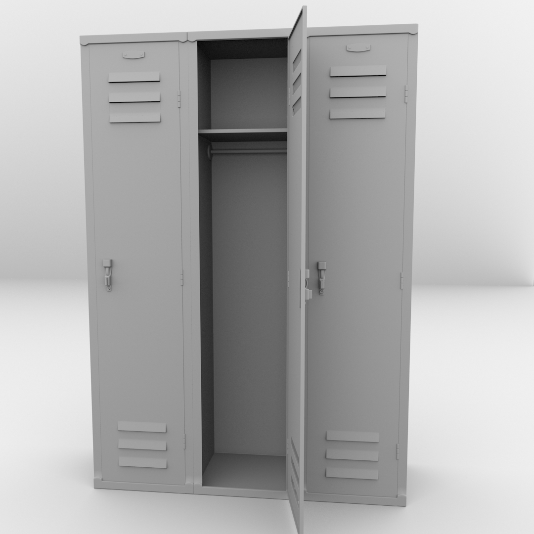 3d model locker lock