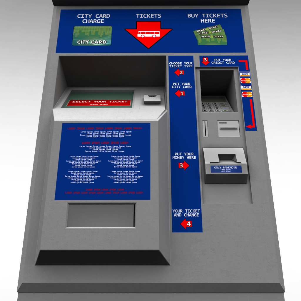 bus ticket machine 3ds