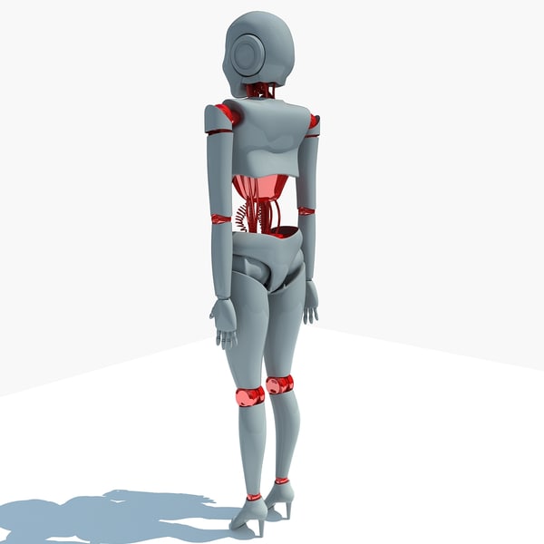 3d model female robot