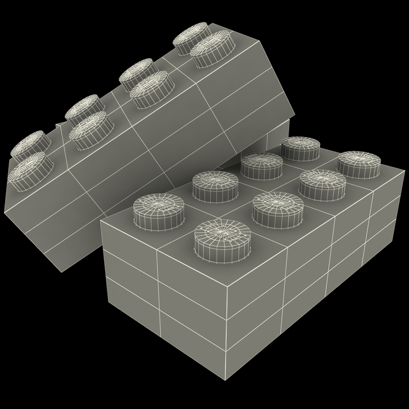 lego bricks 3d model