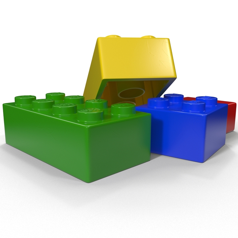 lego bricks 3d model