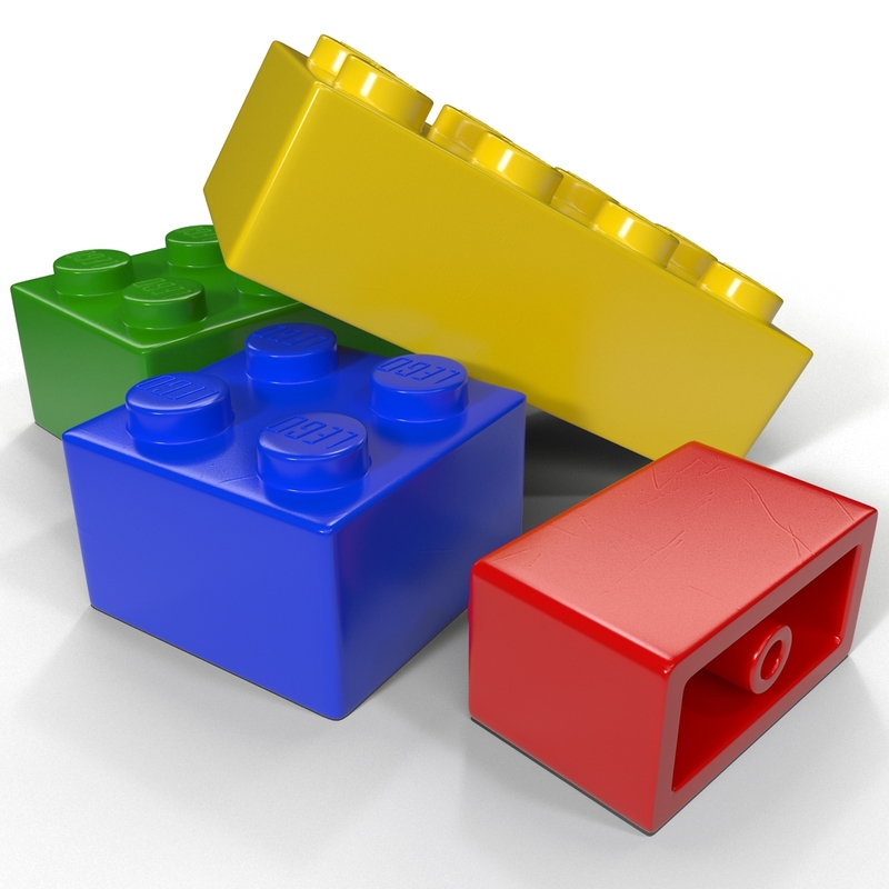 lego bricks 3d model