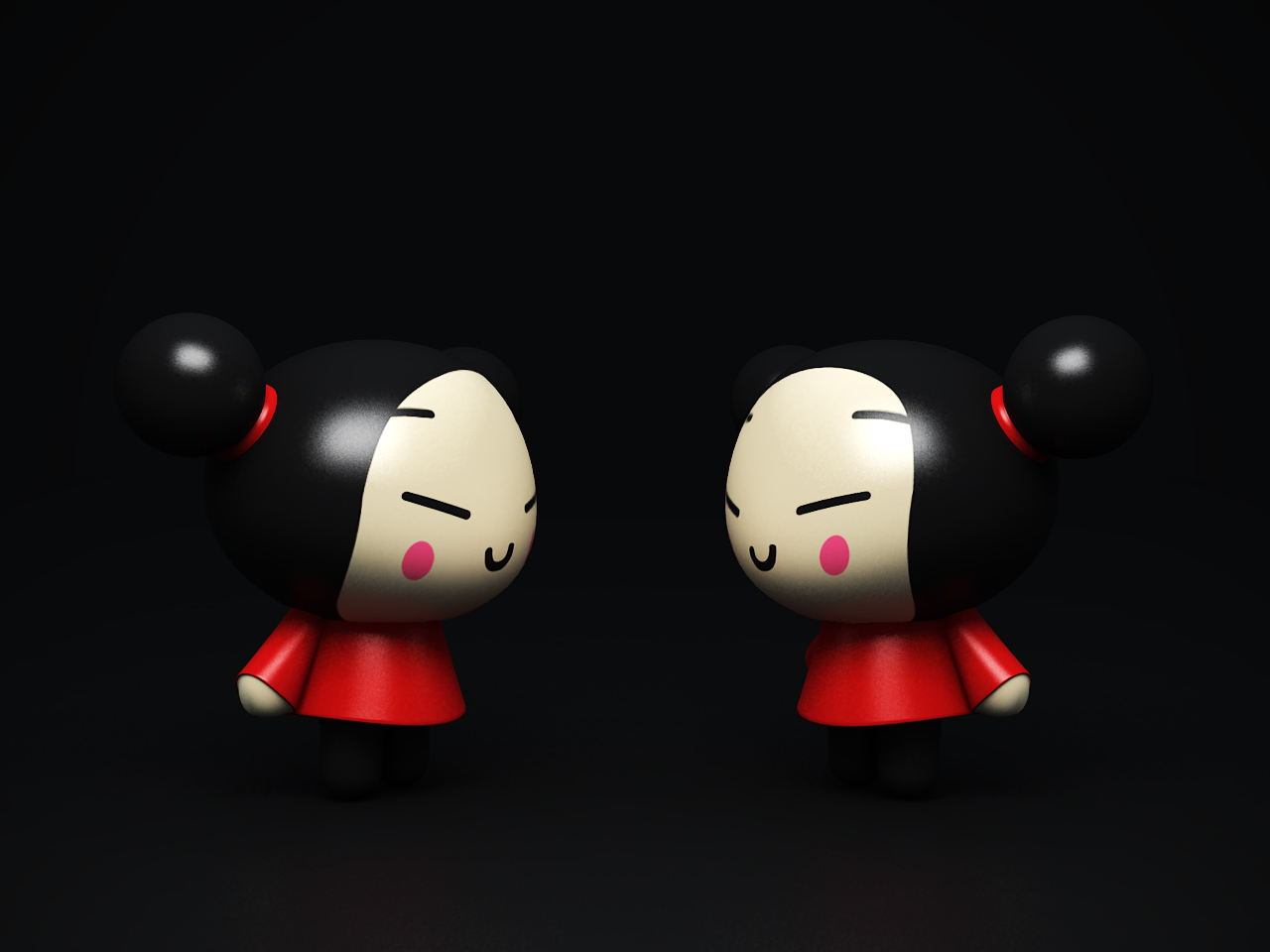 3ds max pucca doll animation
