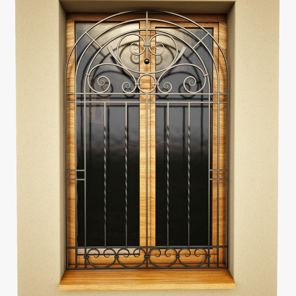 windows security bars 3d max