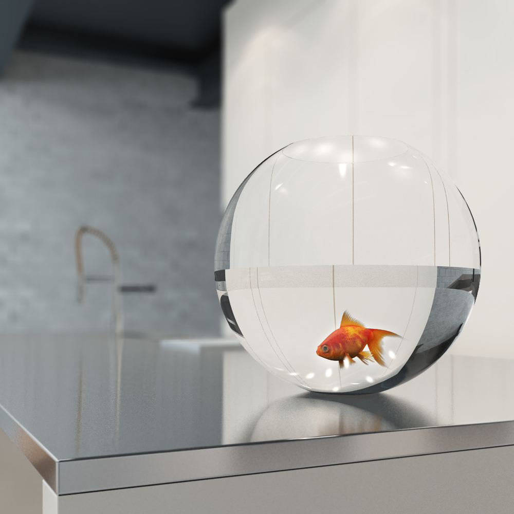 goldfish fish 3d max