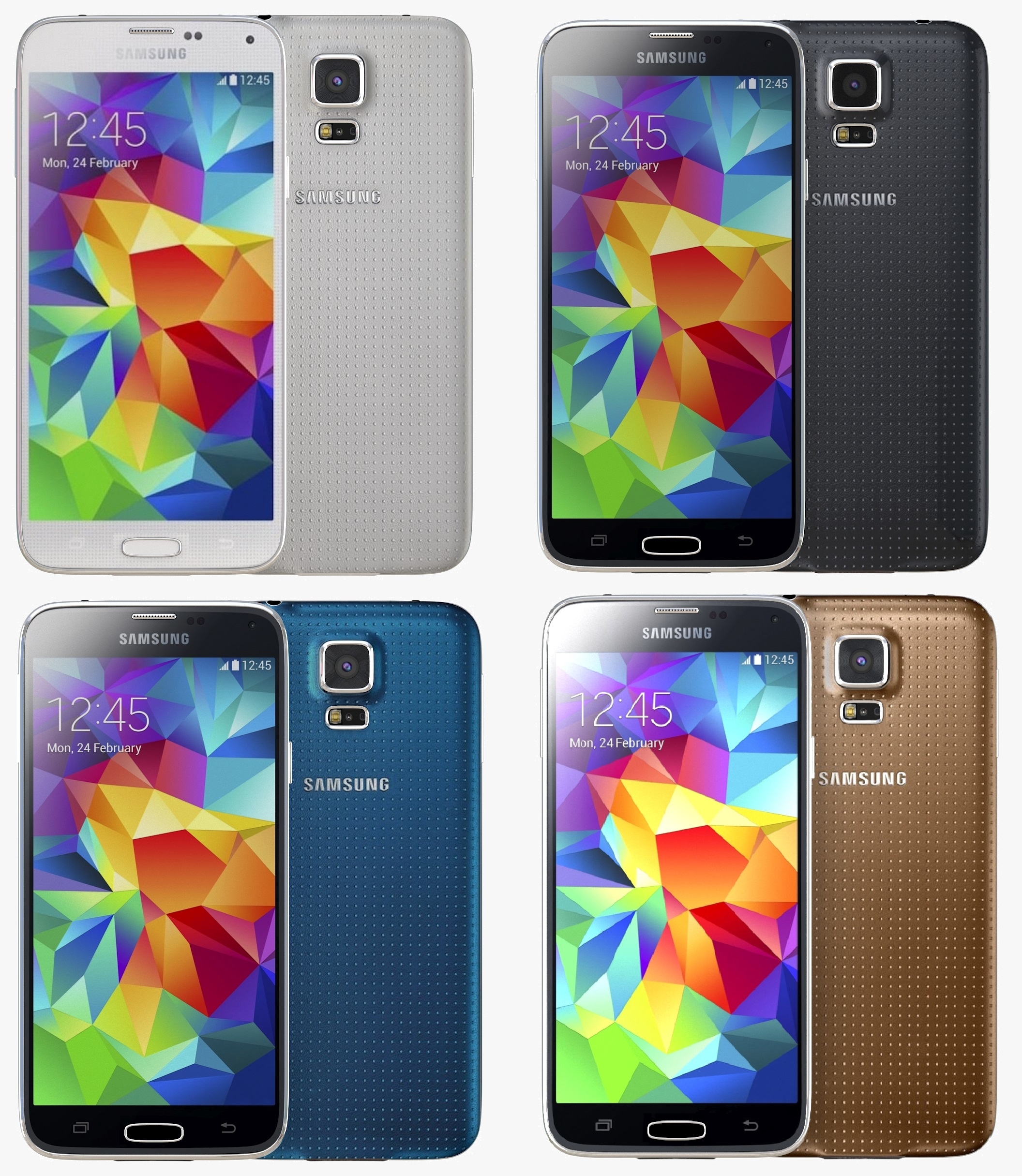 3d samsung galaxy s5 color model