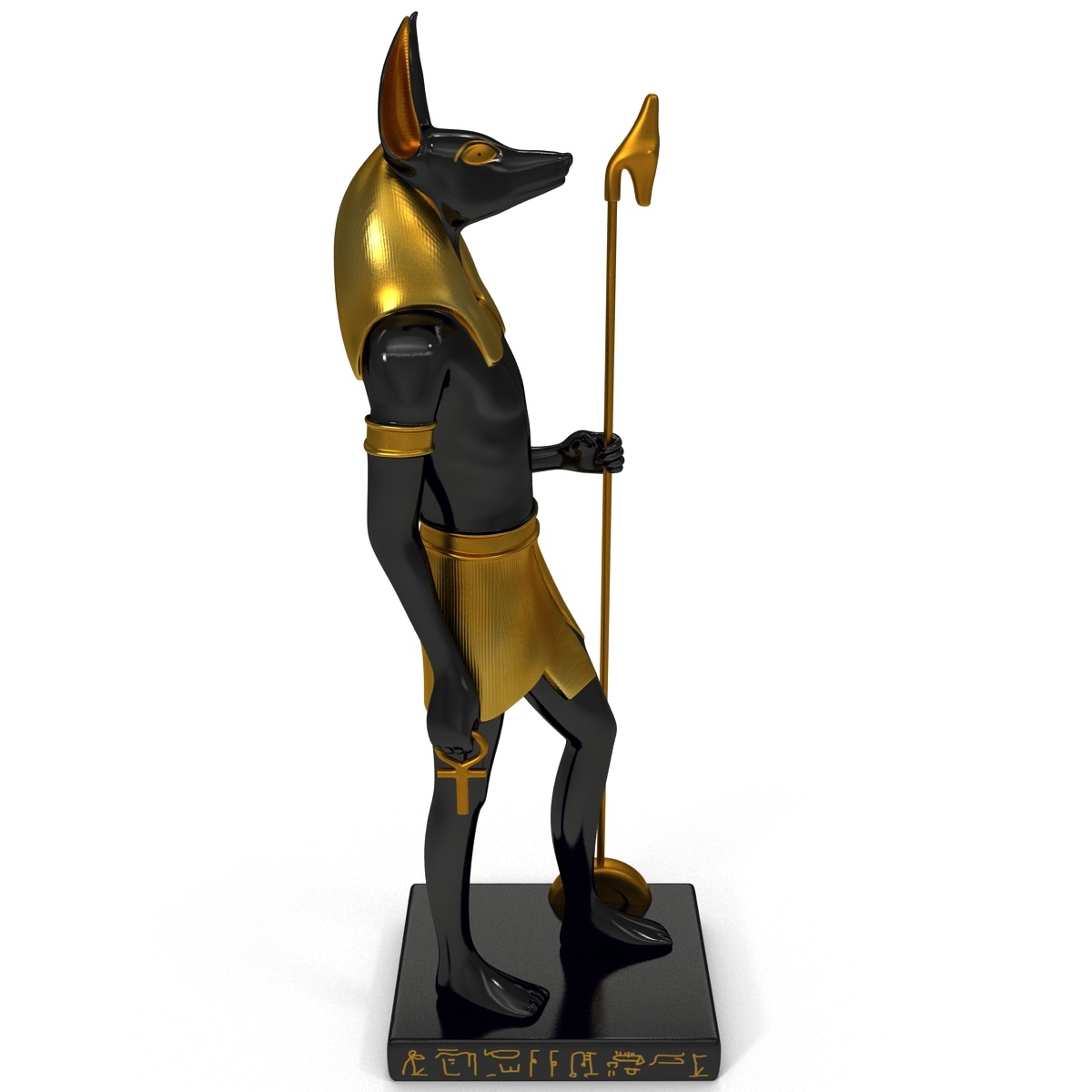 3d anubis statue