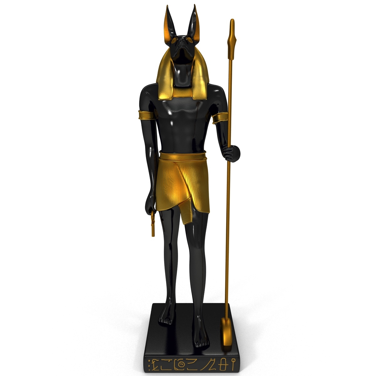 3d anubis statue