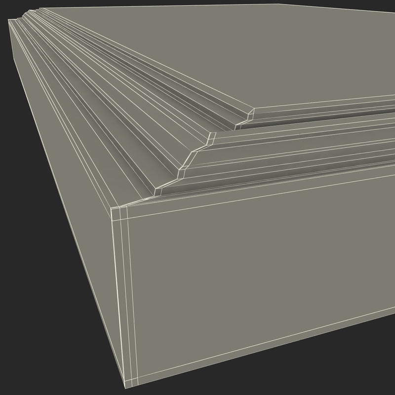 3d model plinth block