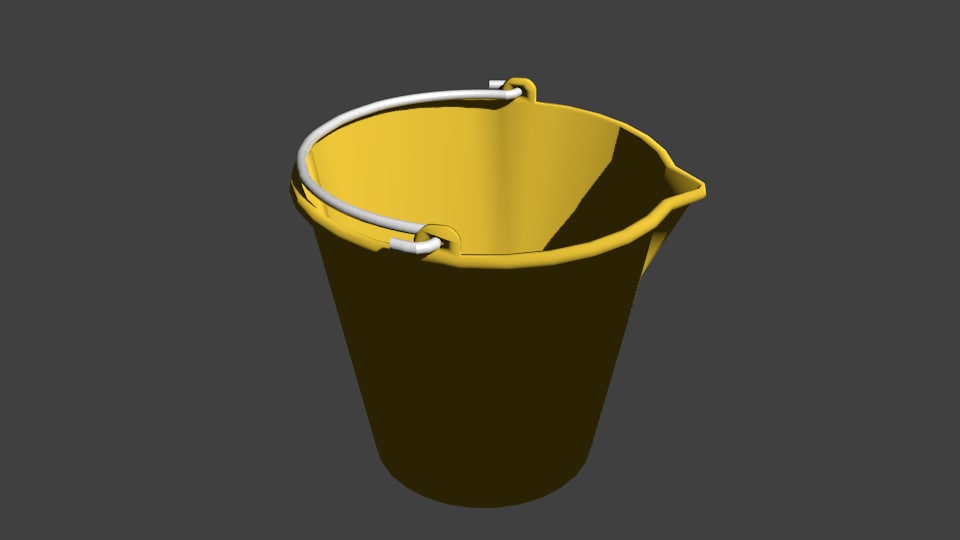 bucket blender 3d blend