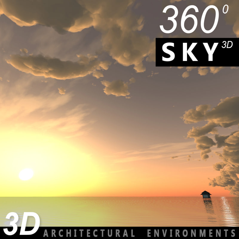 3d sky clouds model