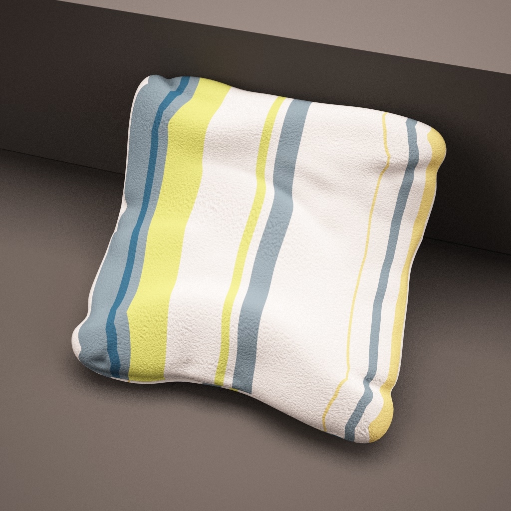 3d simple cushion