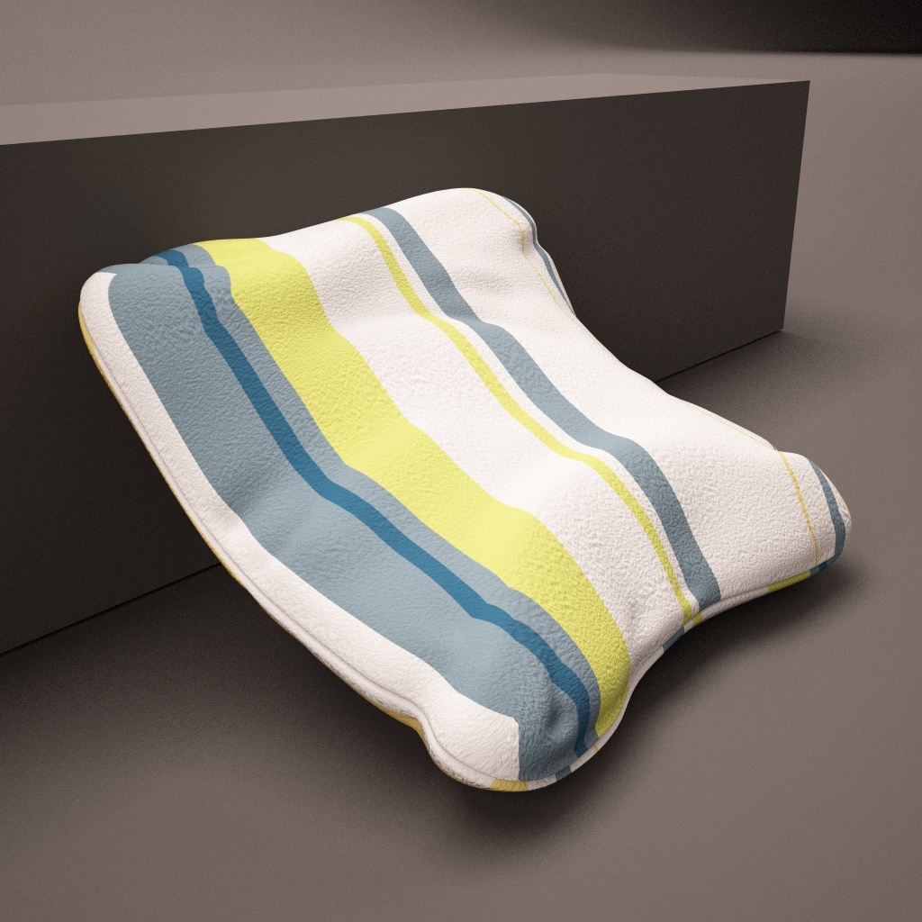 3d simple cushion