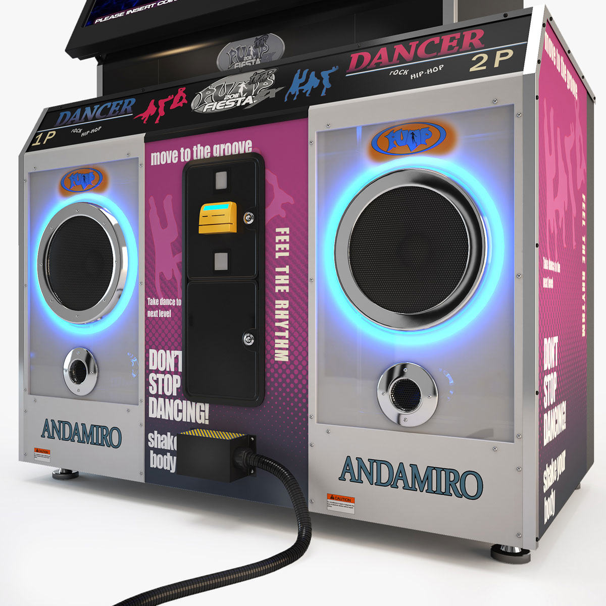 arcade dance machine 3d model