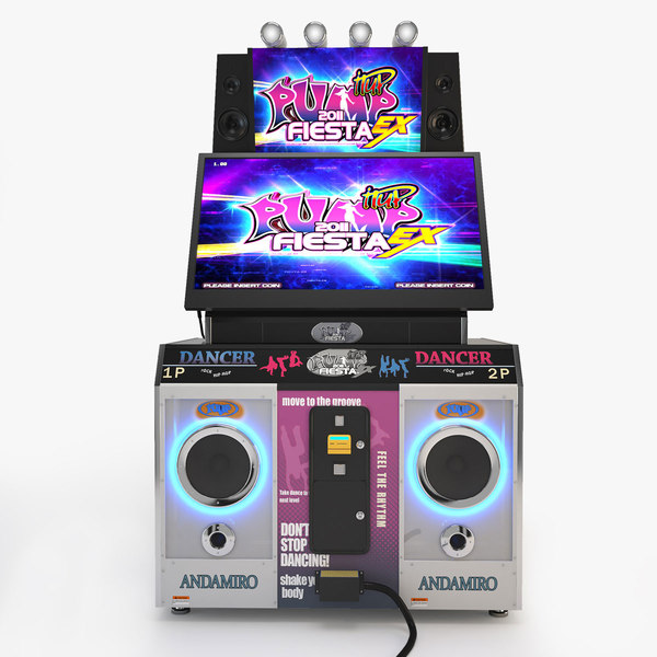 arcade dance machine 3d model