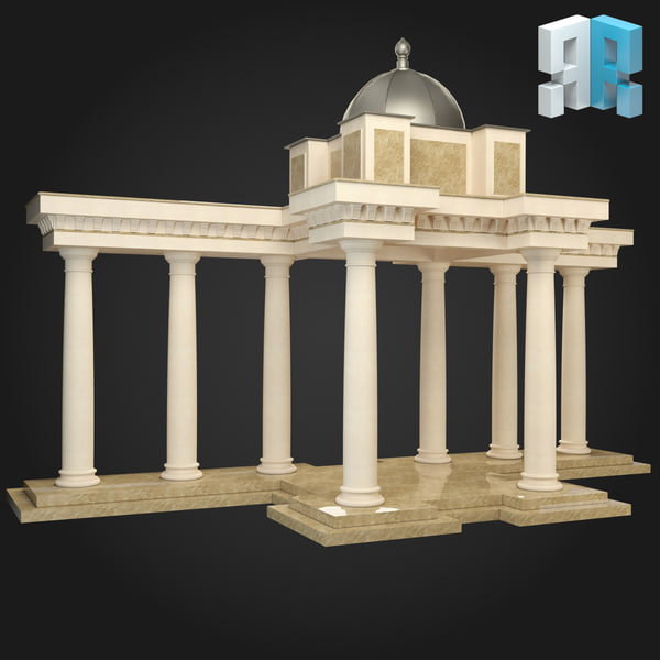 3d architectural modules model