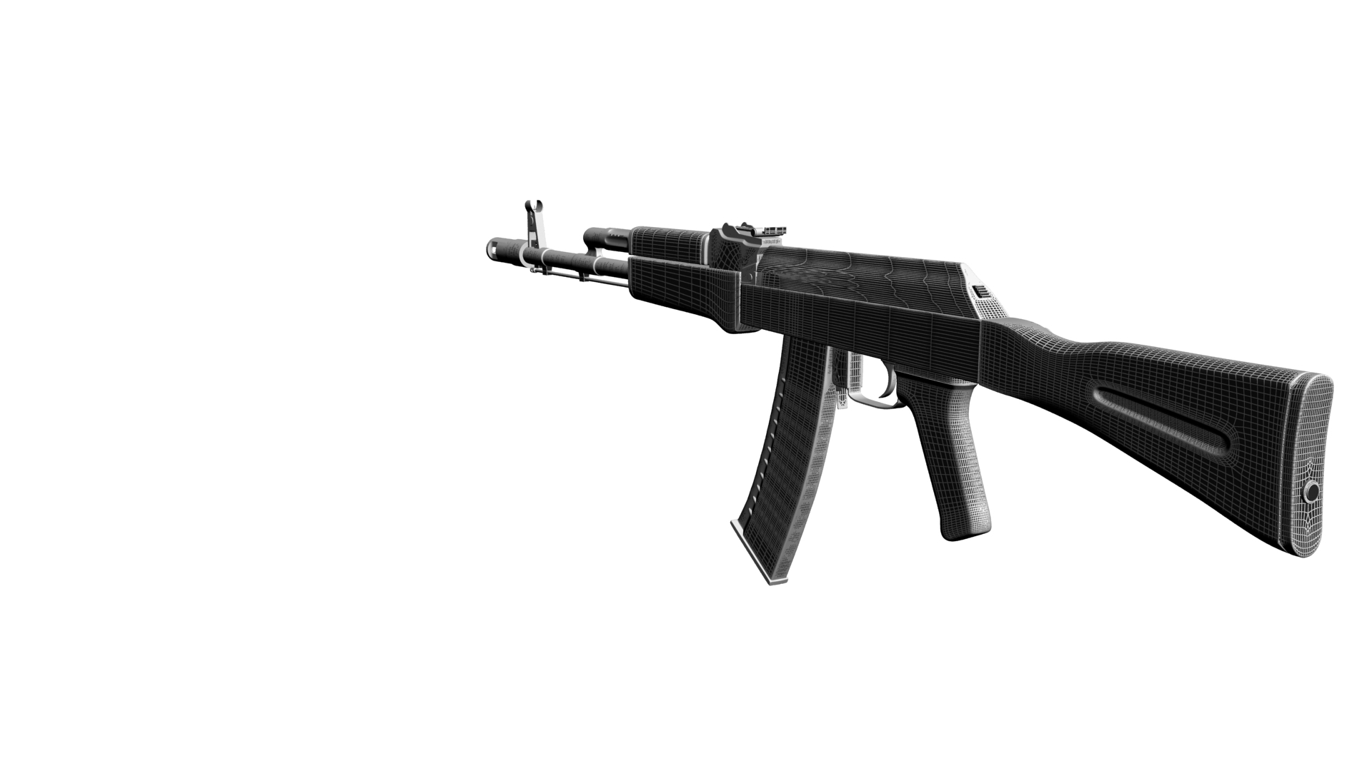 kalashnikov 47 3d model